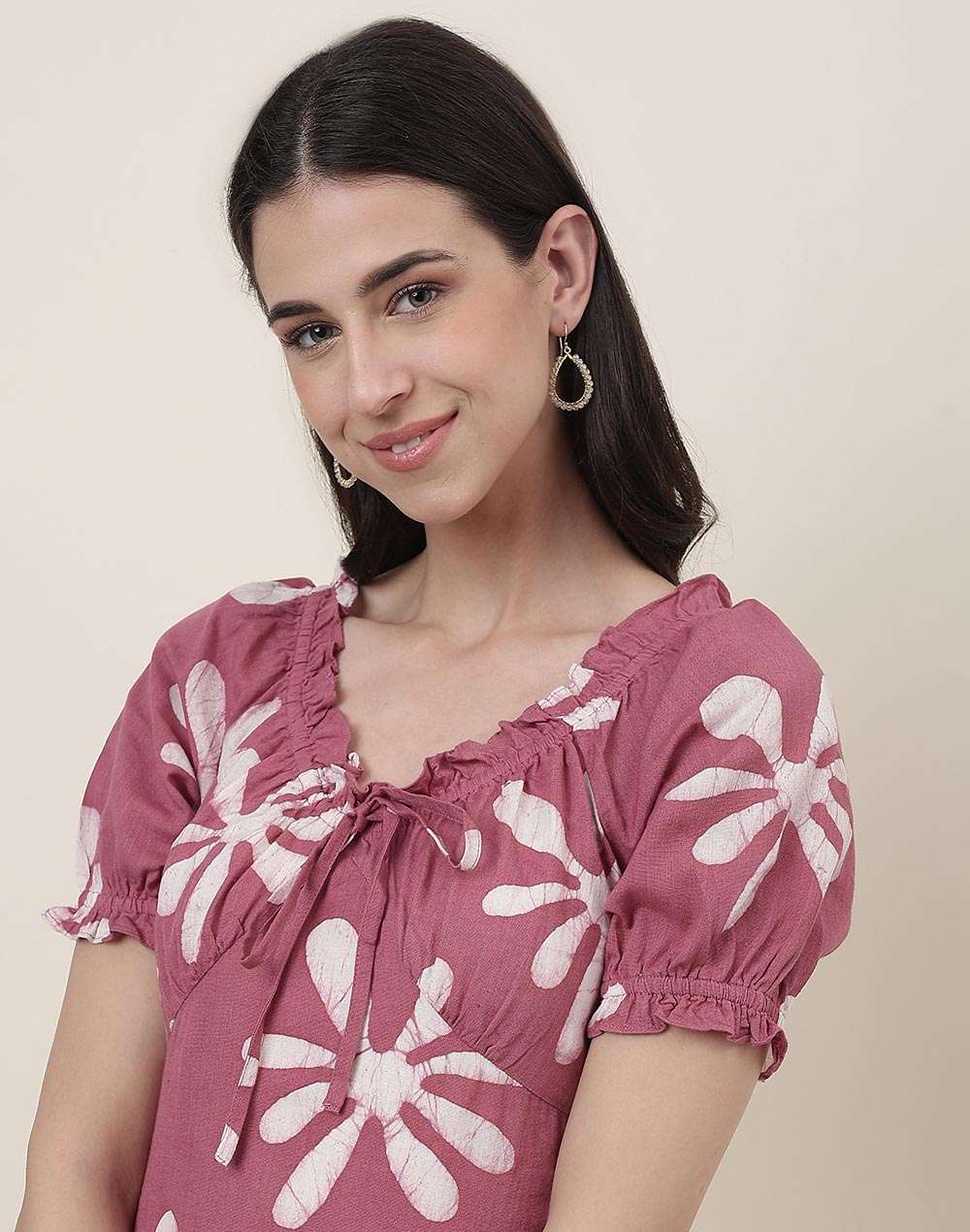 Buy FabNu Pink Cotton Linen Printed Midi Dress for Women Online at ... Buy FabNu Pink Cotton Linen Printed Midi Dress for Women Online at ...